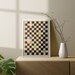Funky CHECKERED Retro WALL ART Perfect for Decor Black and White Square ...