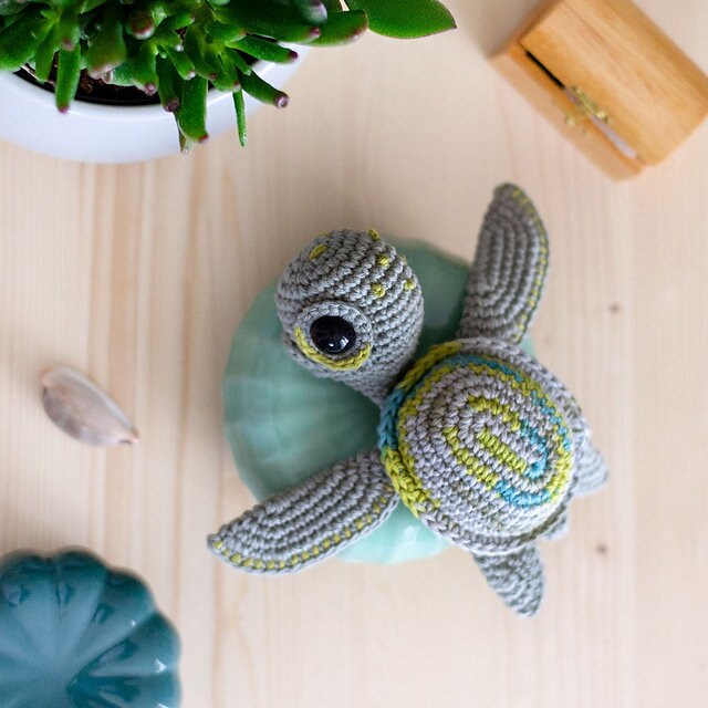 Green Sea Turtle - Amigurumi Crochet Pattern - Ebook PDF - Etsy