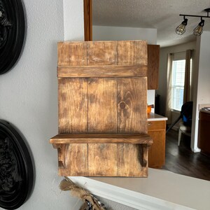 Rustic Farmhouse Shelf, Handmade Wall Shelf. - Etsy