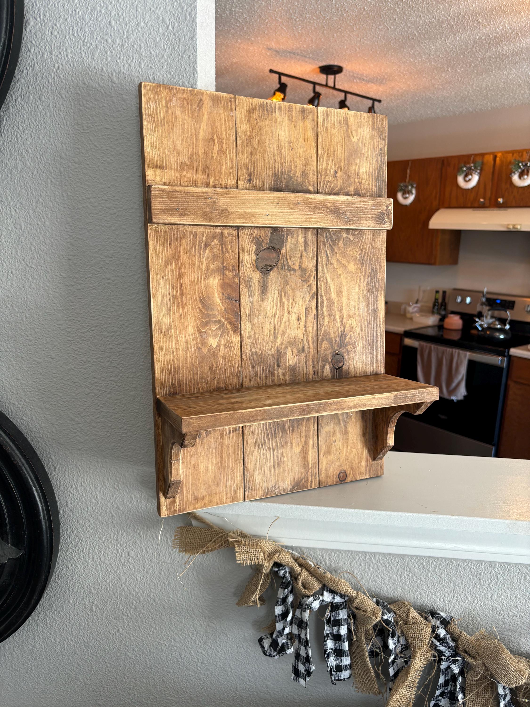 Rustic Farmhouse Shelf, Handmade Wall Shelf. - Etsy