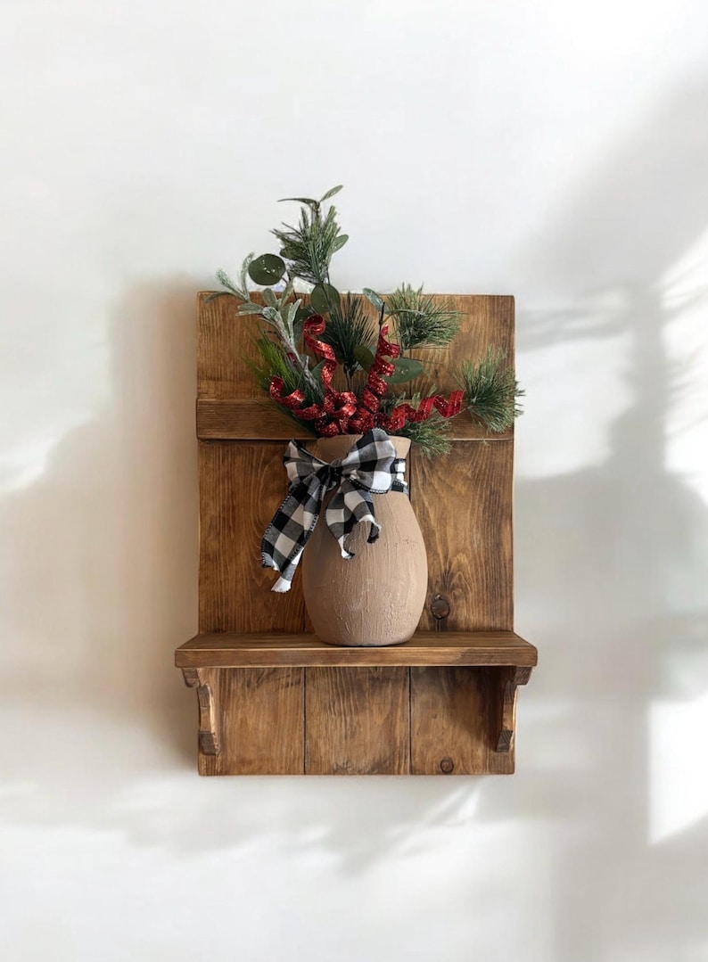 Rustic Farmhouse Shelf, Handmade Wall Shelf. - Etsy