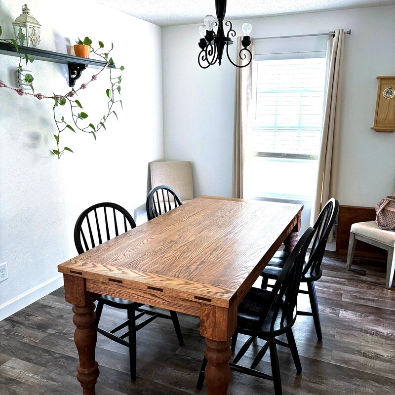 Farmhouse Kitchen Table - Etsy