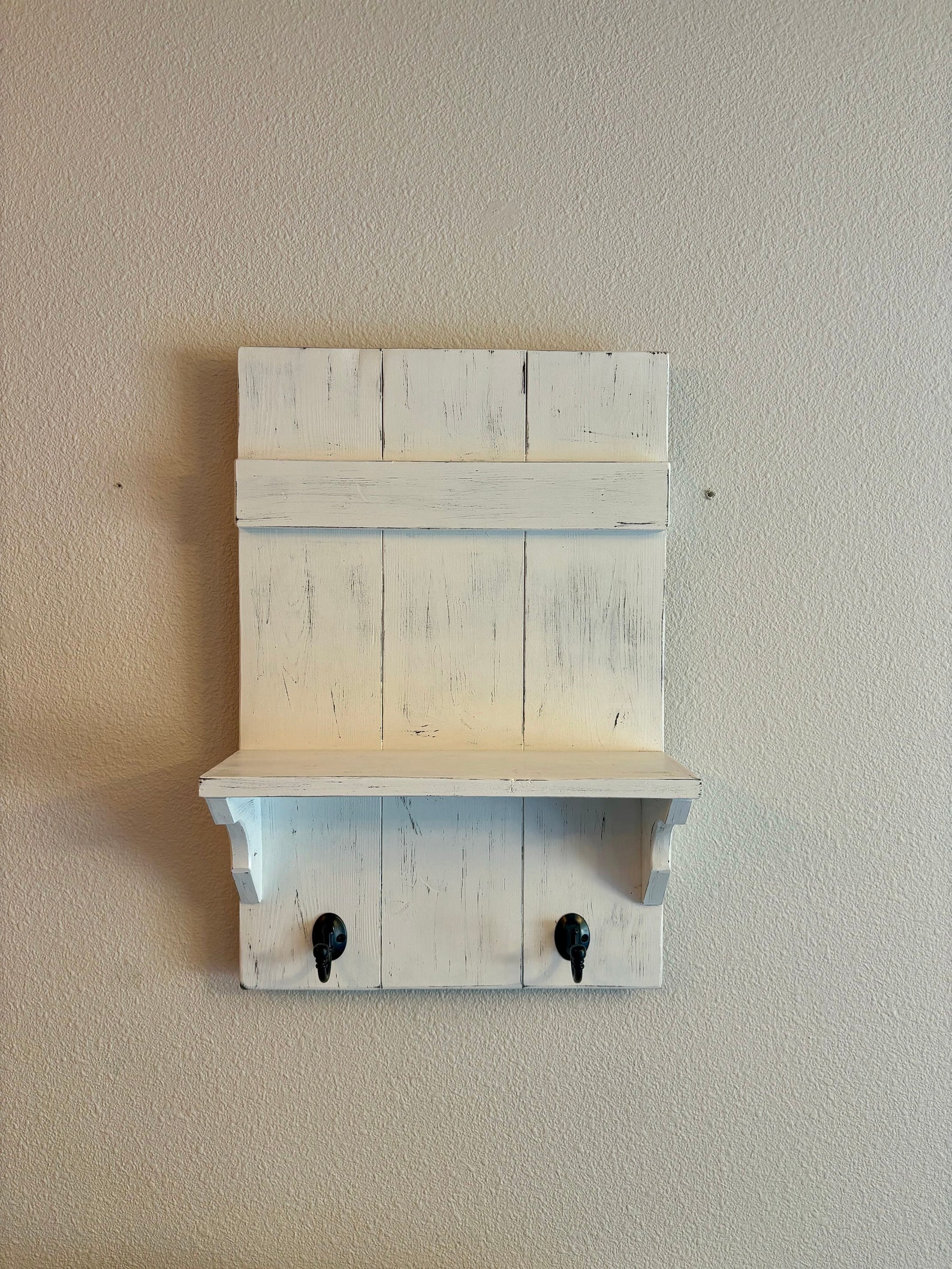 Rustic Farmhouse Shelf, Handmade Wall Shelf. - Etsy