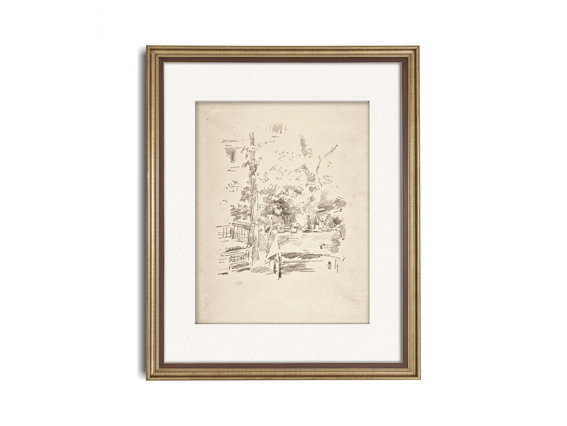 Antique Victorian Art Sketch Vintage Printable Artwork | Etsy