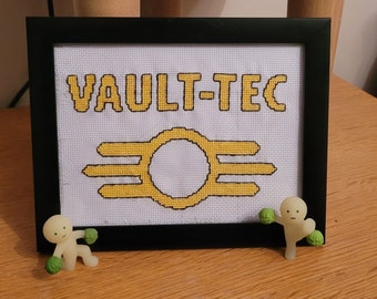 Vault-tec Fallout Cross Stitch Pattern PDF PATTERN ONLY - Etsy Canada