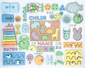 Busy Board Parts Lacing Shoe Busy Board Details Toddler Learning Motor ...