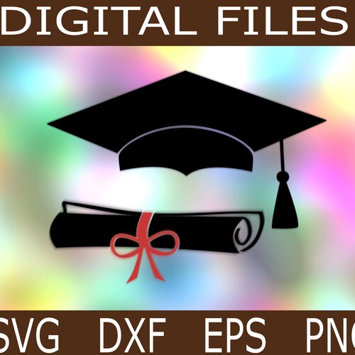 Graduation Svg Hat Svg Diploma Graduation Cut File Svg Etsy