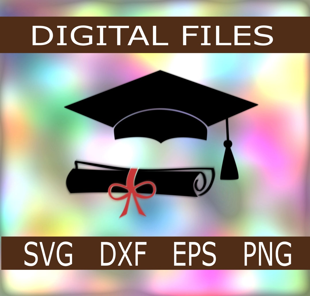 Graduation Cap and Diploma Svg - Etsy