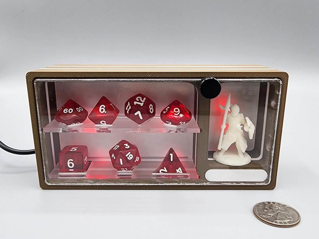 Dnd Mini & Dice Set Display Composite (optional Lighting) - Etsy