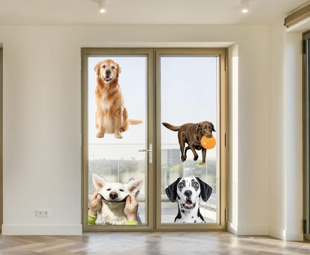 Custom Pet Photo Window Clings, Reusable Decorations - Etsy