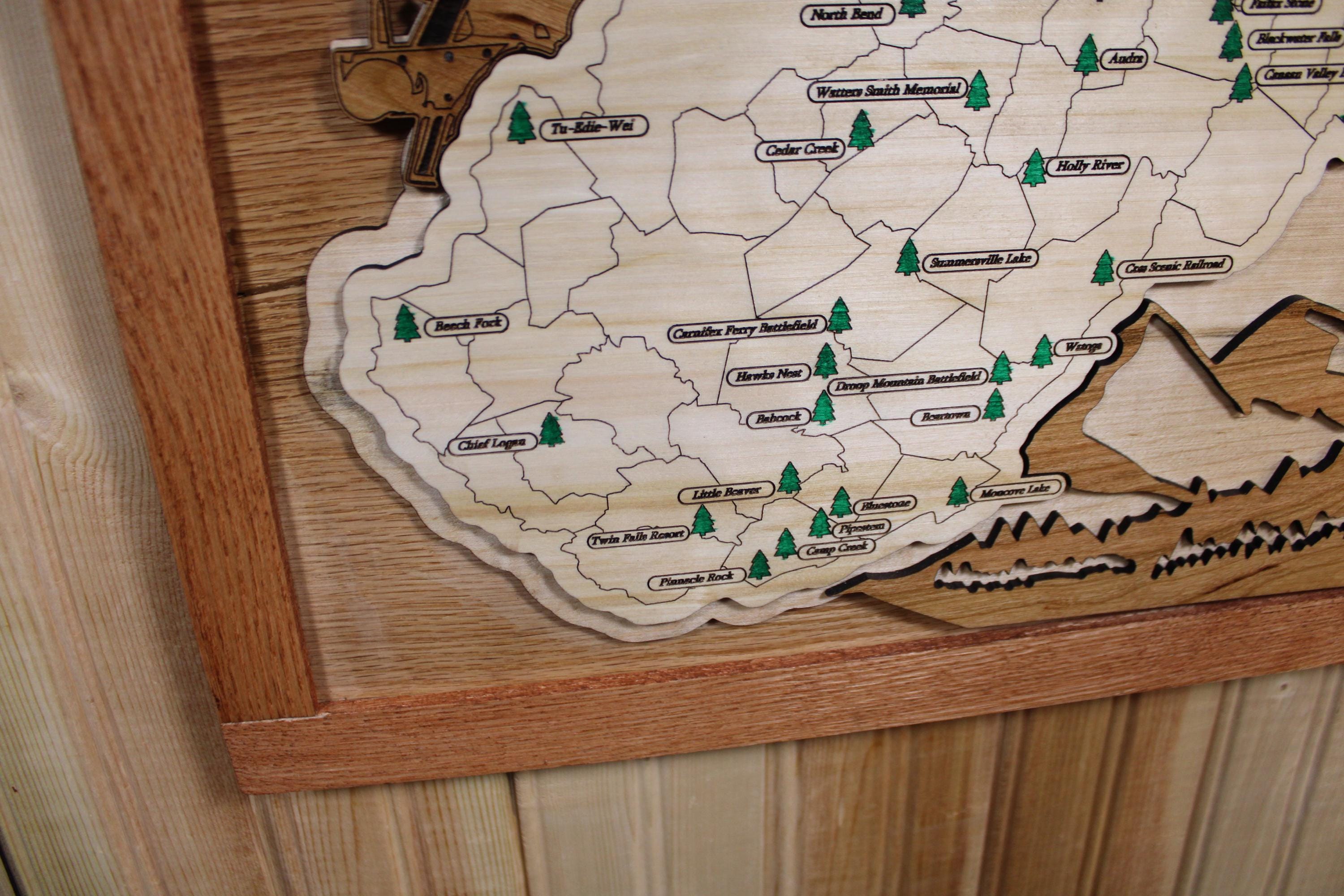 West Virginia State Park Explorer Map - Etsy