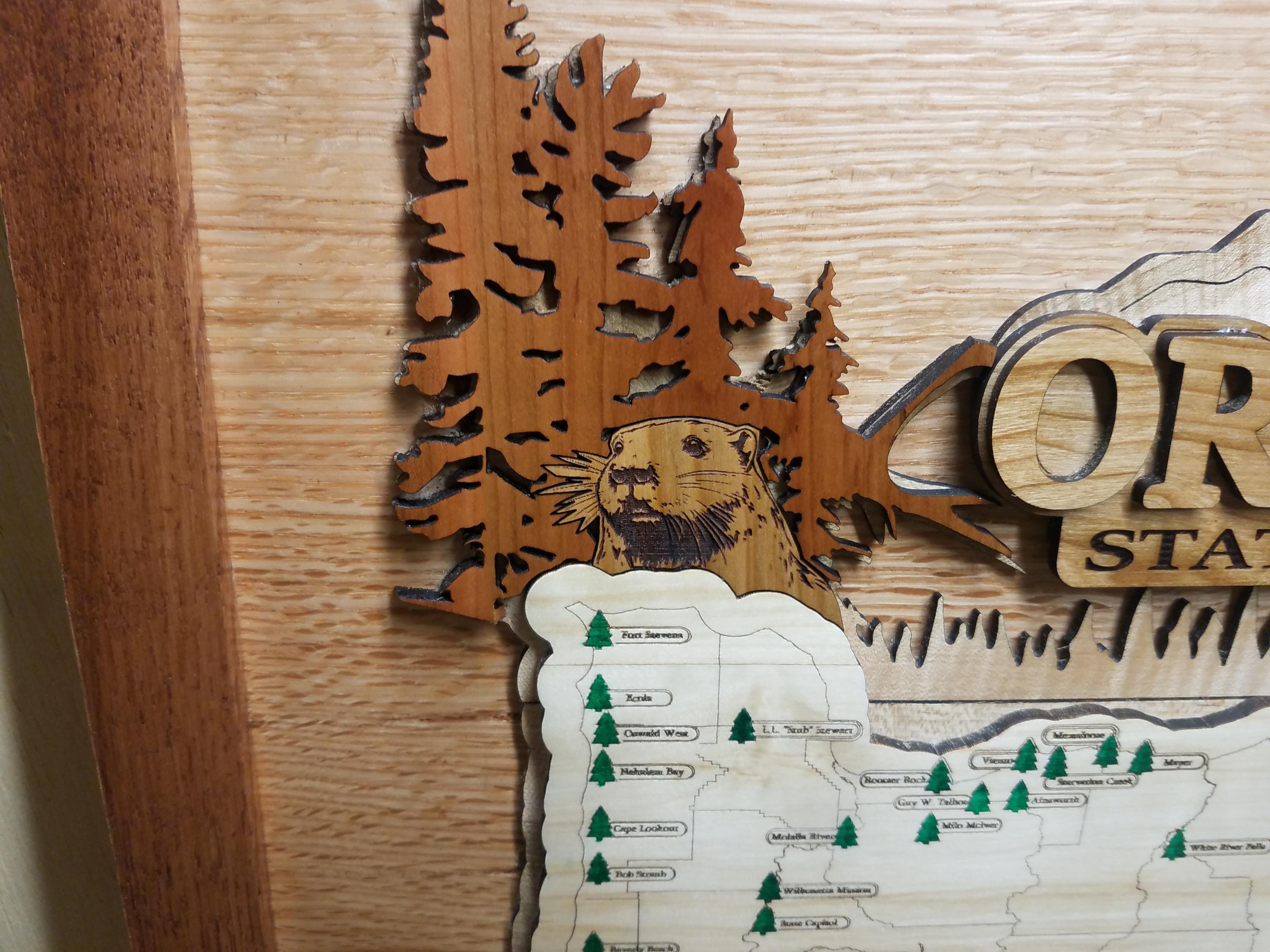 Oregon State Park Explorer Map - Etsy