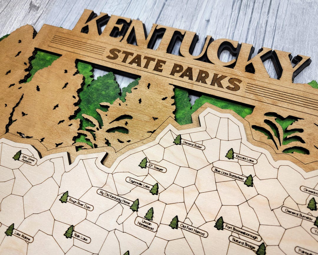 Kentucky State Park Explorer Map - Etsy