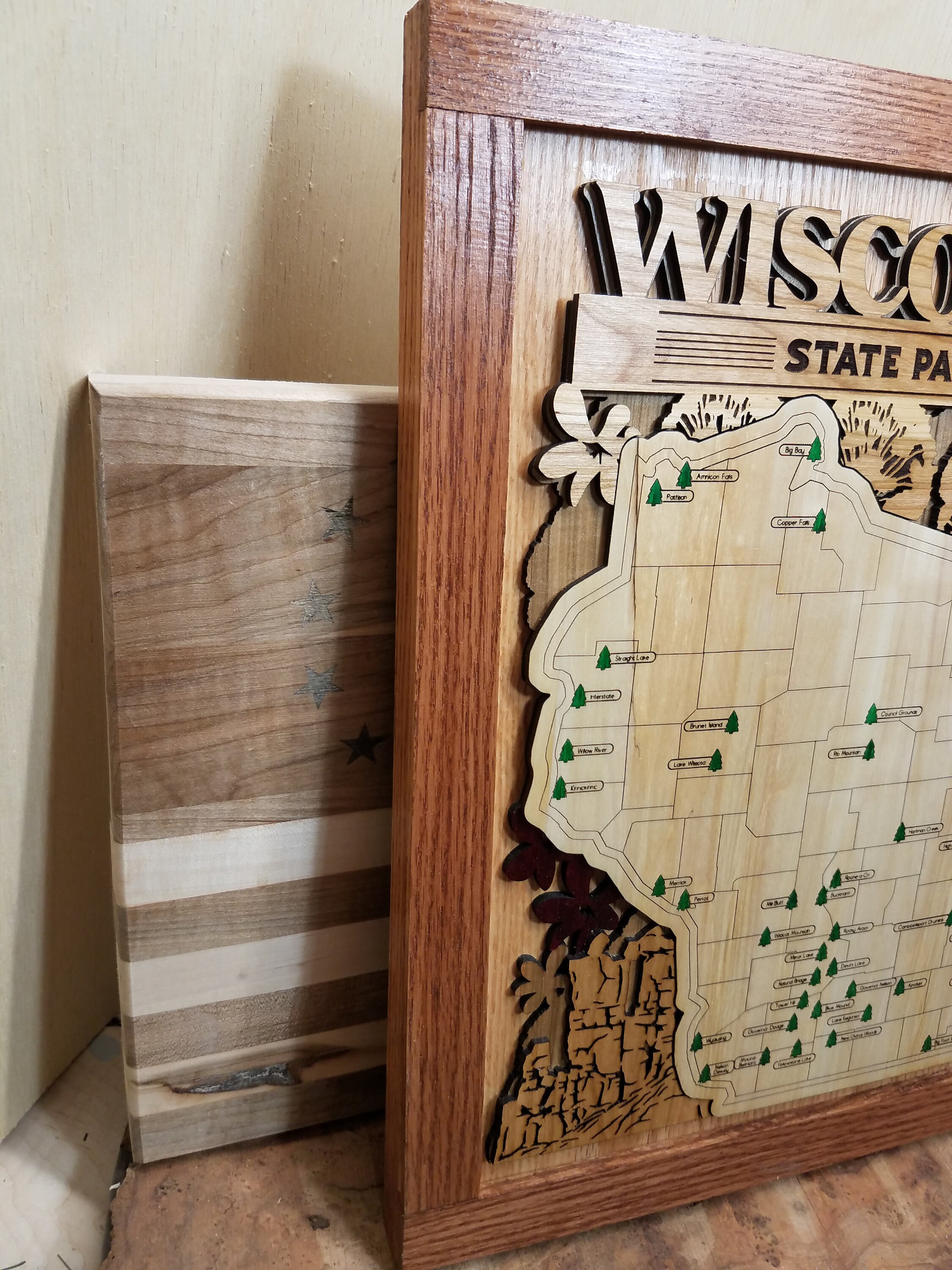Wisconsin State Park Explorer Map - Etsy