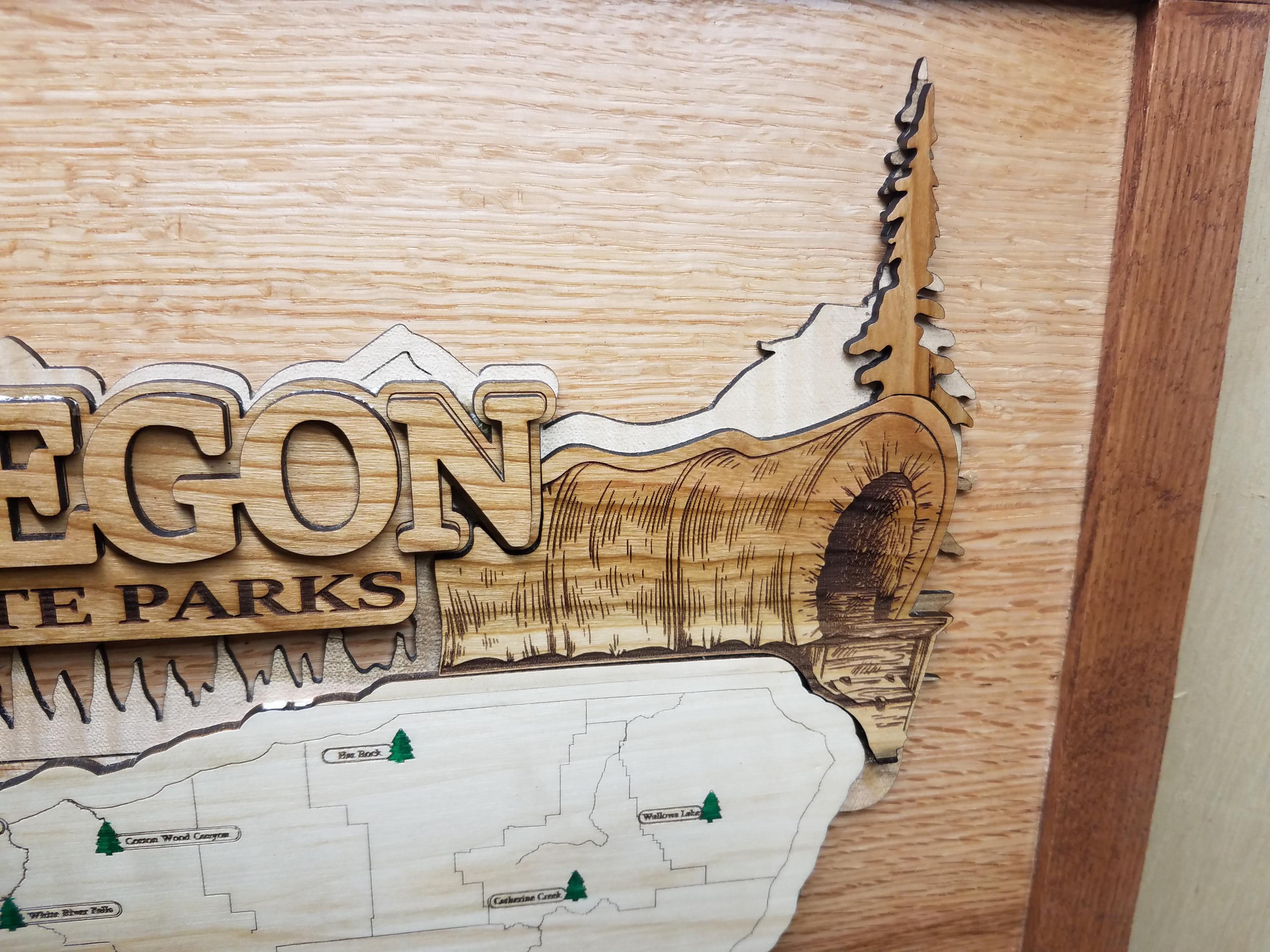 Oregon State Park Explorer Map - Etsy