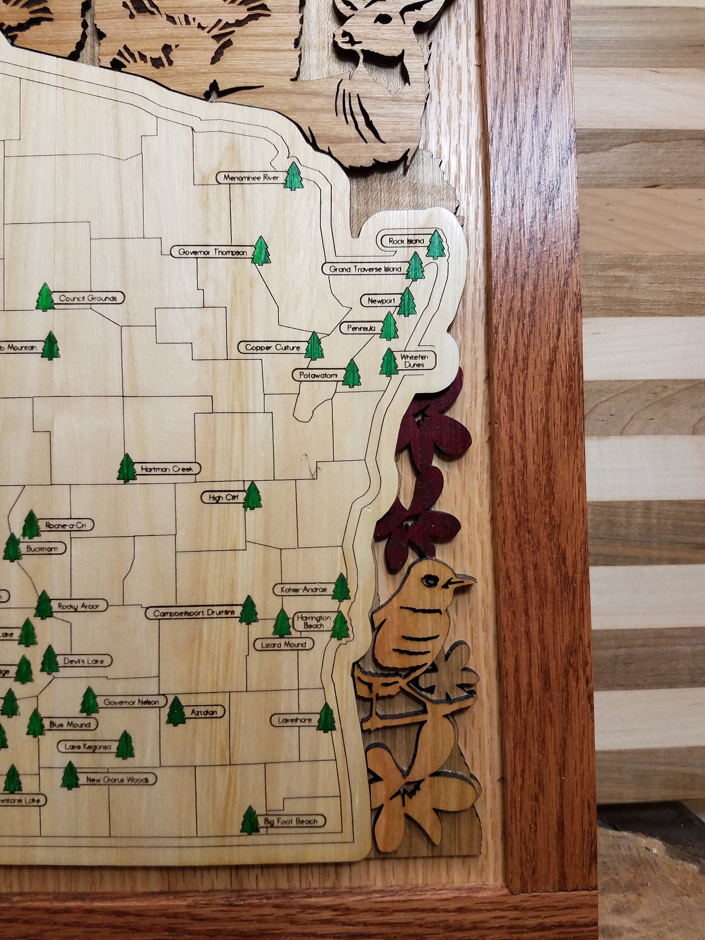 Wisconsin State Park Explorer Map - Etsy