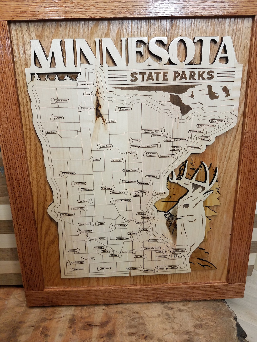Minnesota State Park Explorer Map - Etsy
