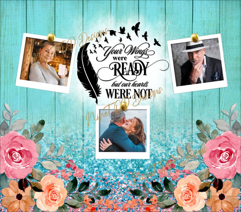 Memorial Picture, Memorial Sublimation Designs, 20 Oz Skinny Tumbler, 3 ...