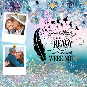 2 Memorial Picture, Memorial Sublimation Designs, 20oz Skinny Tumbler ...