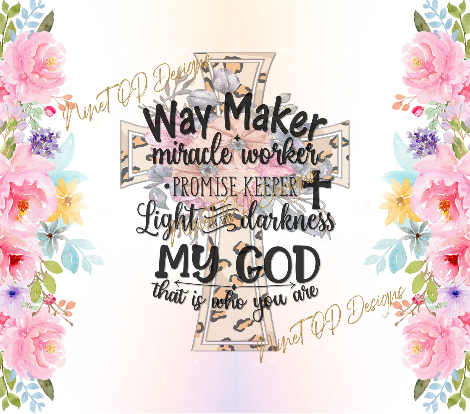 Way Maker Miracle Worker Promise Keeper, 20 Oz Skinny Tumbler ...