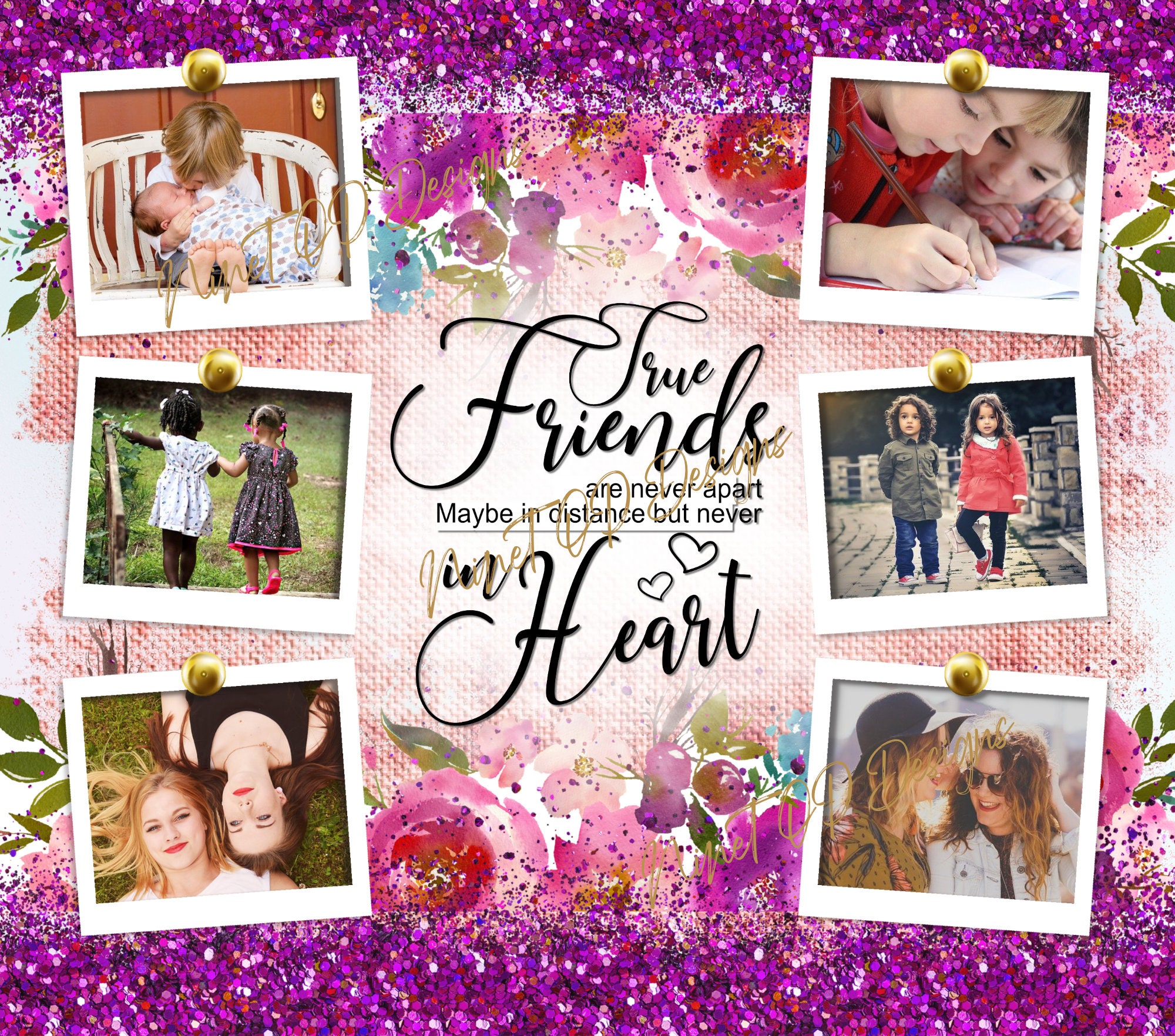 True Friends Are Never Apart Maybe in Distance, Picture Frame 20 Oz ...