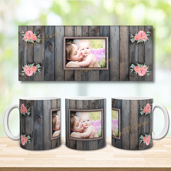 Picture Frame Coffee Mug Template - Etsy
