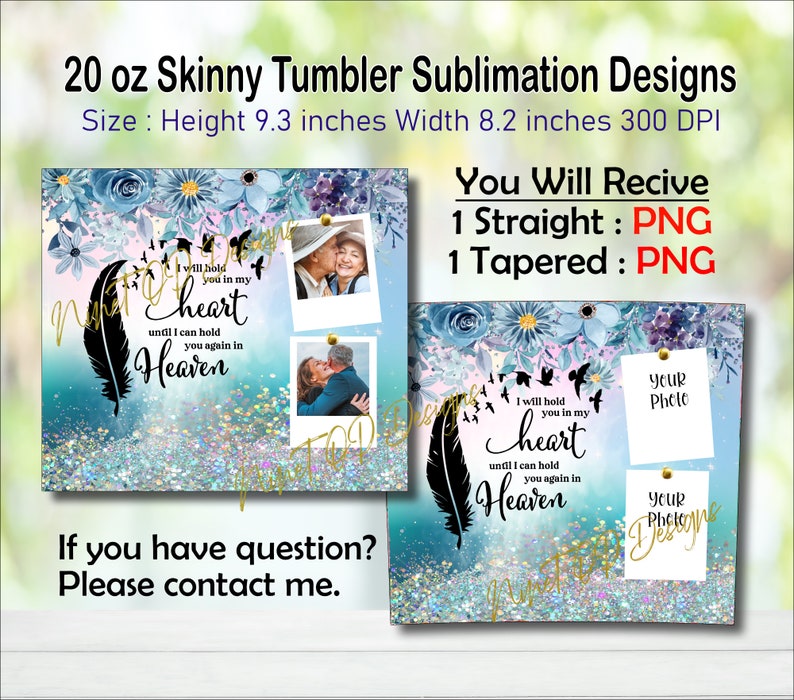 Memorial Picture Sublimation Designs I Will Hold You in My - Etsy