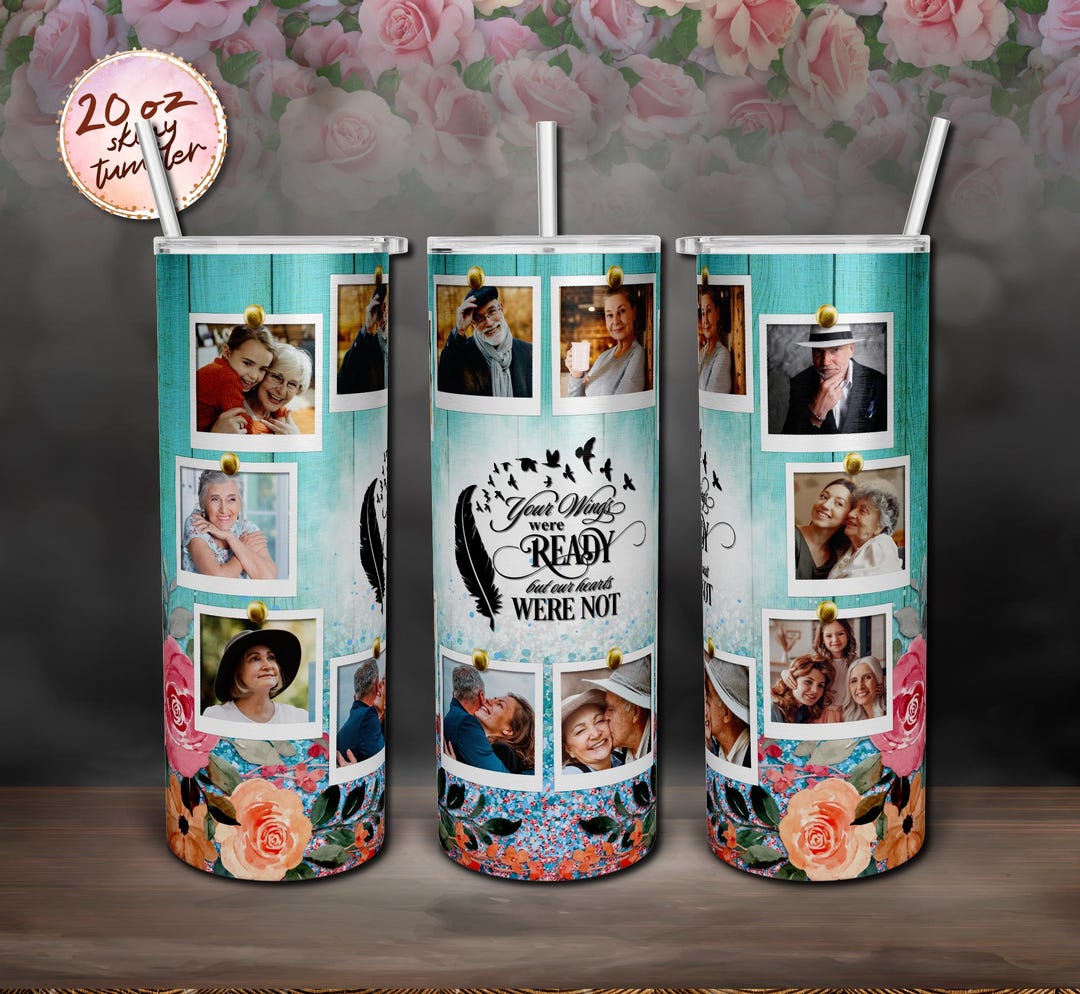 10 Memorial Picture, Memorial Sublimation Designs, 20 Oz Skinny Tumbler ...