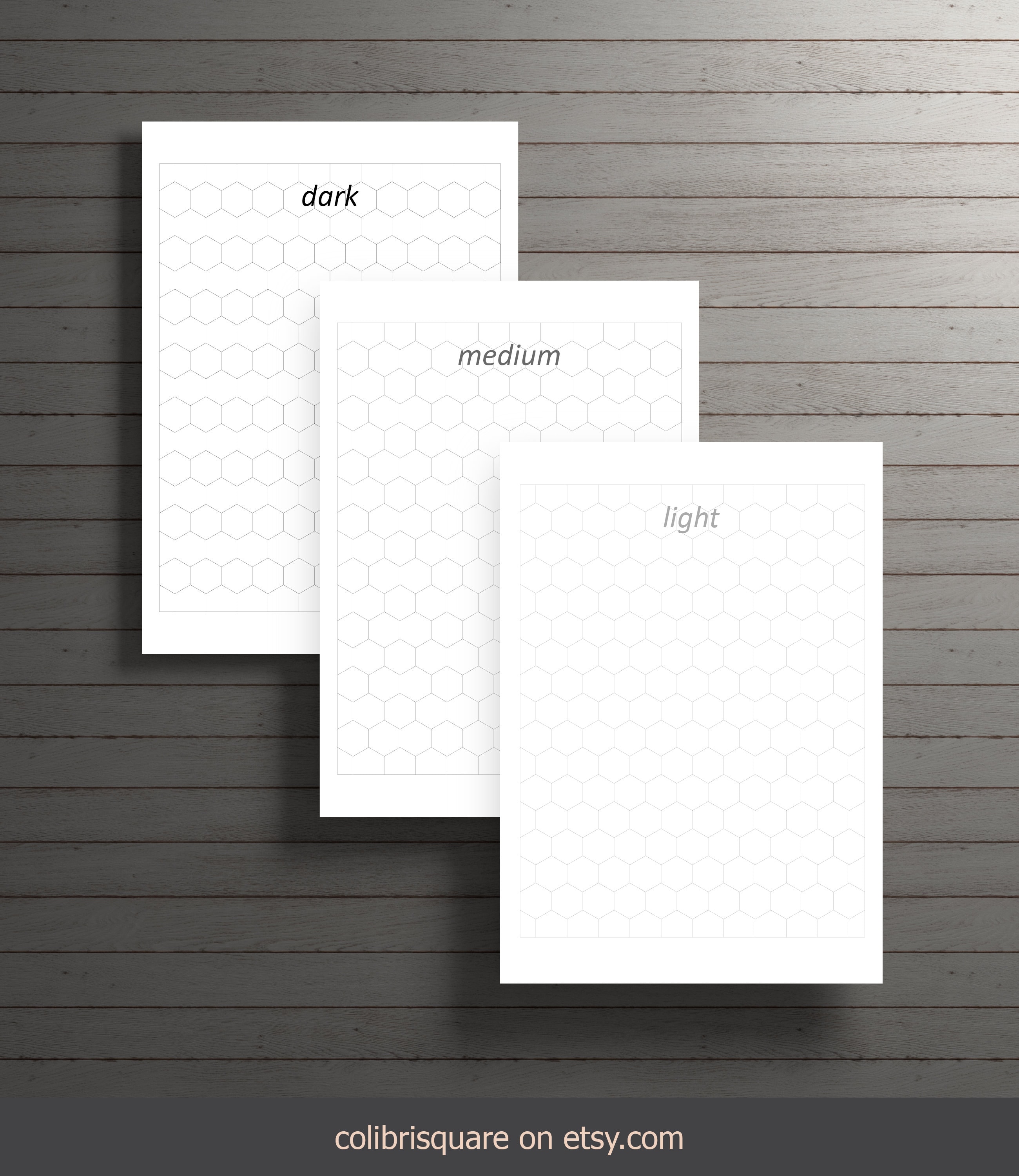 PRINTABLE Organic Chemistry Hexagonal Honeycomb Benzene Grid Template ...