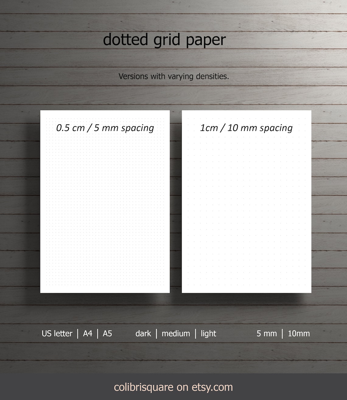 PRINTABLE Dot Grid Template Planner Paper Bullet Journal Dot - Etsy