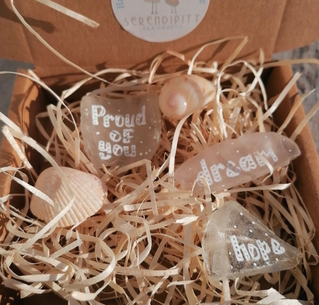 Handwritten Sea Glass Words - Etsy