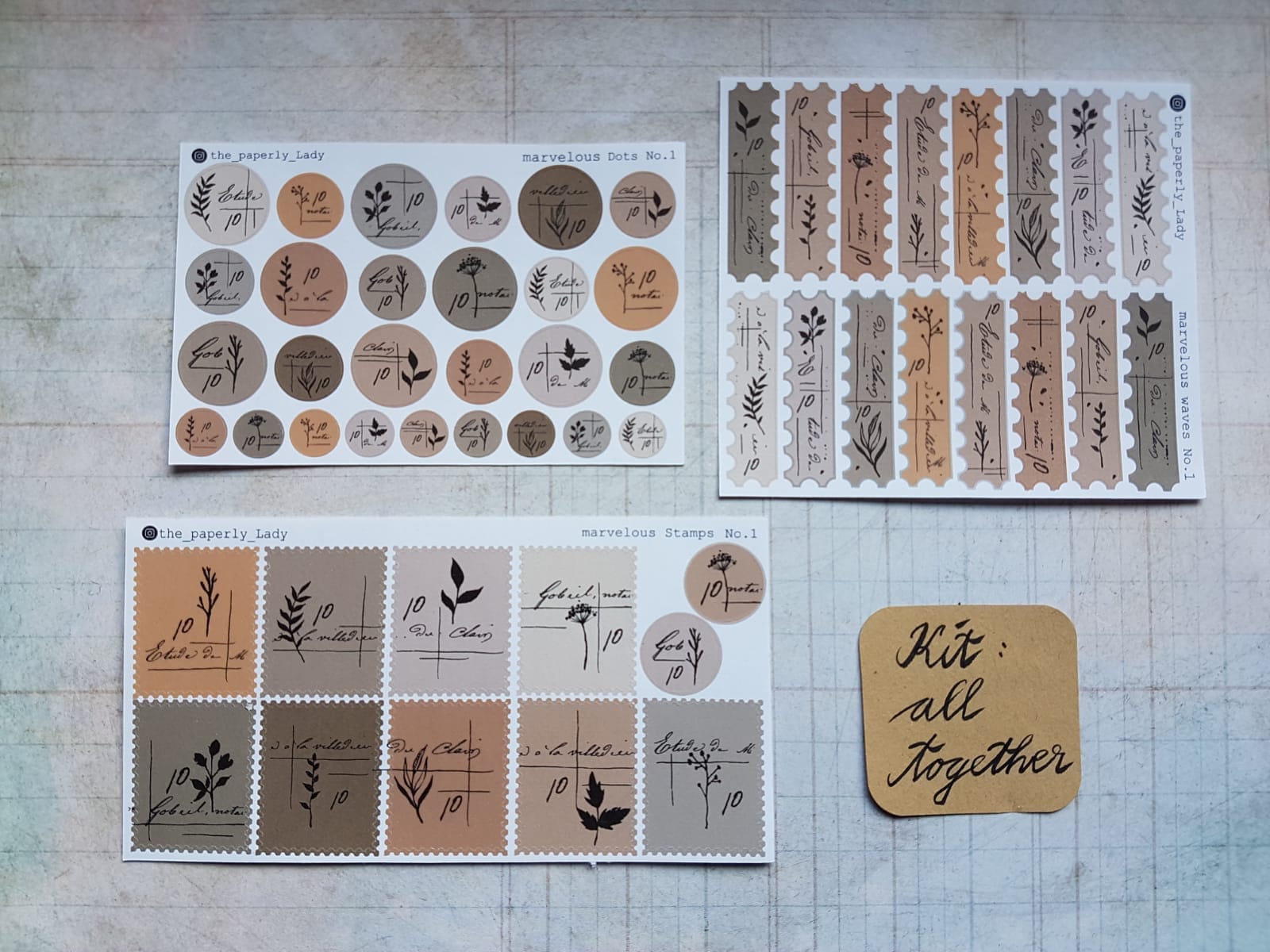 Marvelous waves No. 1 / |Sticker Briefmarken | Sticker | - Etsy.de