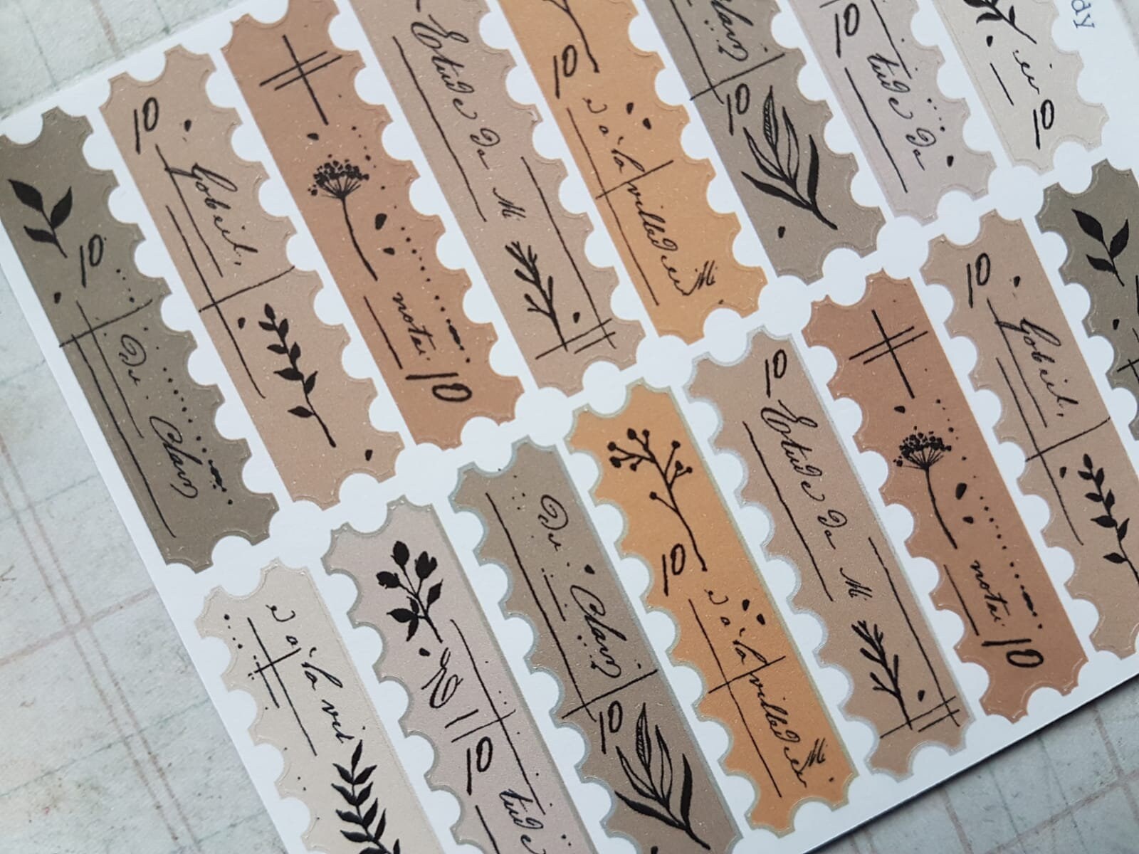 Marvelous waves No. 1 / |Sticker Briefmarken | Sticker | - Etsy.de