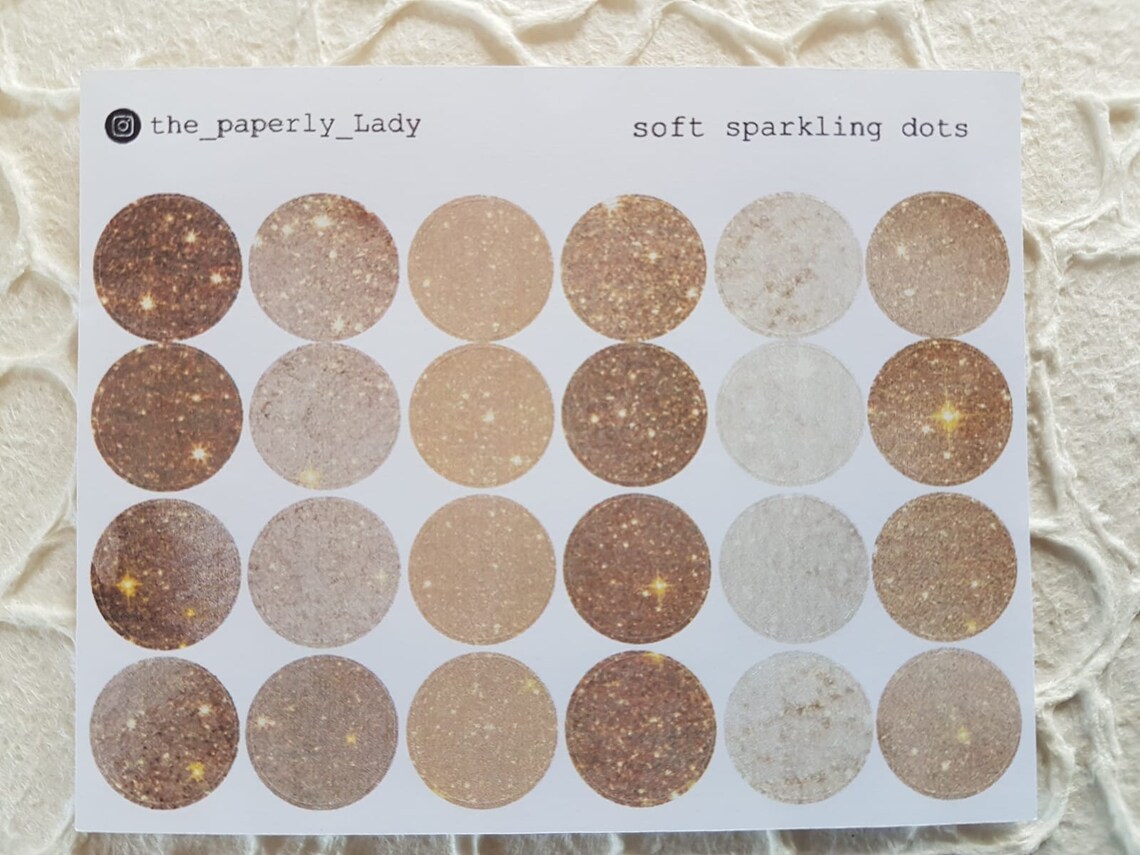 Soft Sparkling Dots / Look Aike Dot Sticker Journal Sticker - Etsy ...
