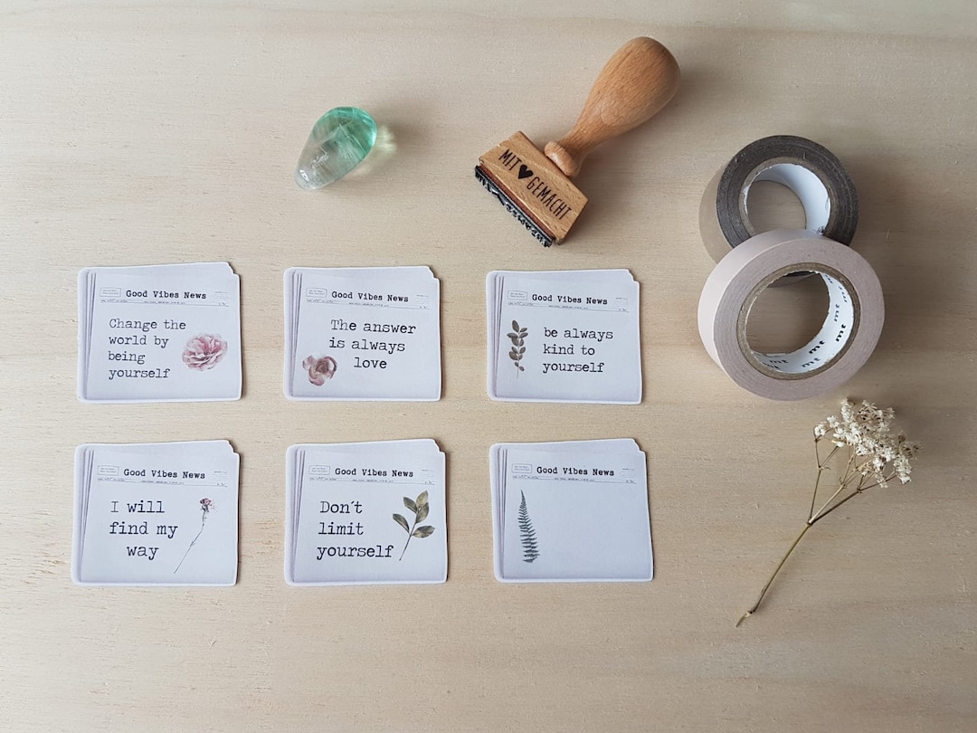 Newspaper Stickers With Quotes Quote Stickers Notes Journal Stickers ...