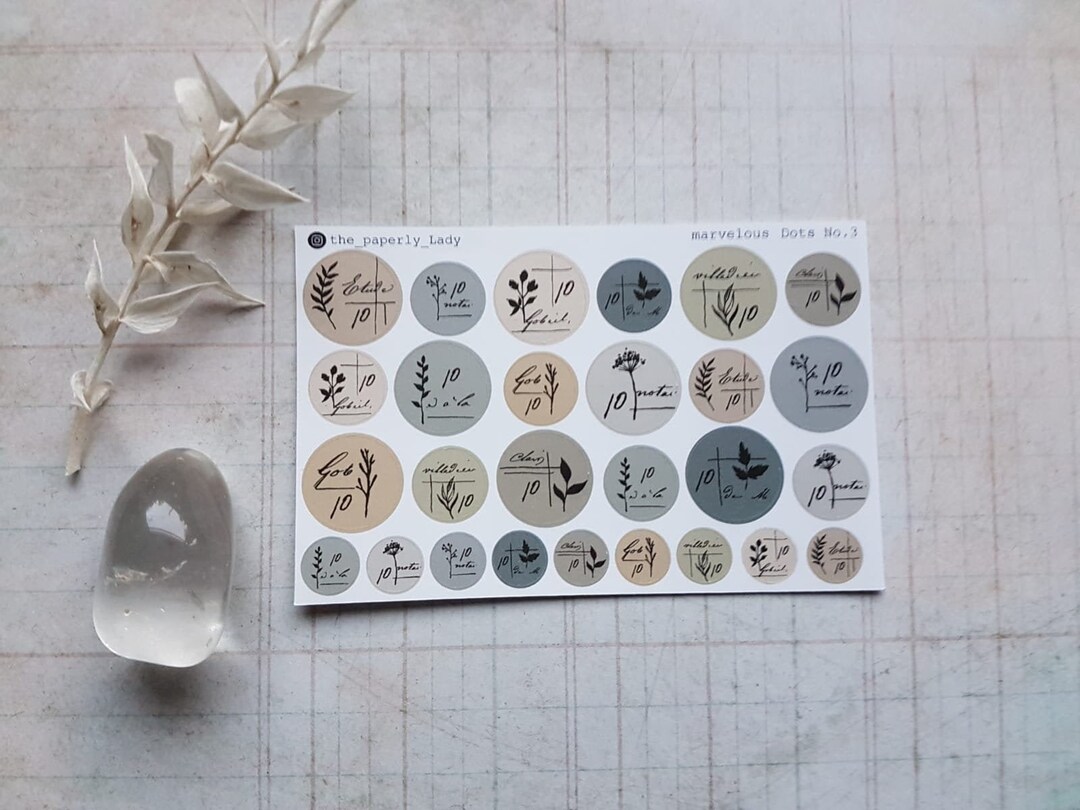 Marvelous dots No. 3 / |Sticker Briefmarken | Sticker | - Etsy.de