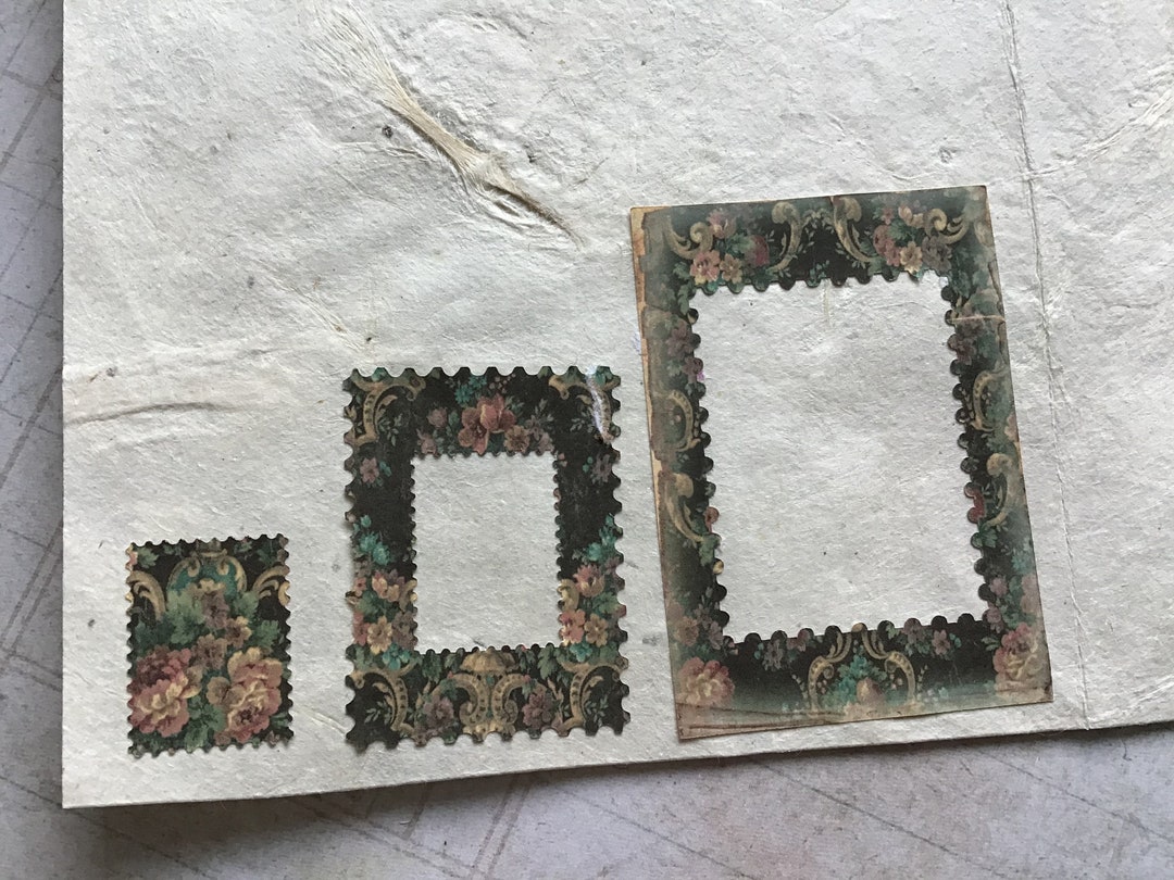 18x Frames & Post Stamps / 3 in 1 Sticker Briefmarken Sticker - Etsy.de