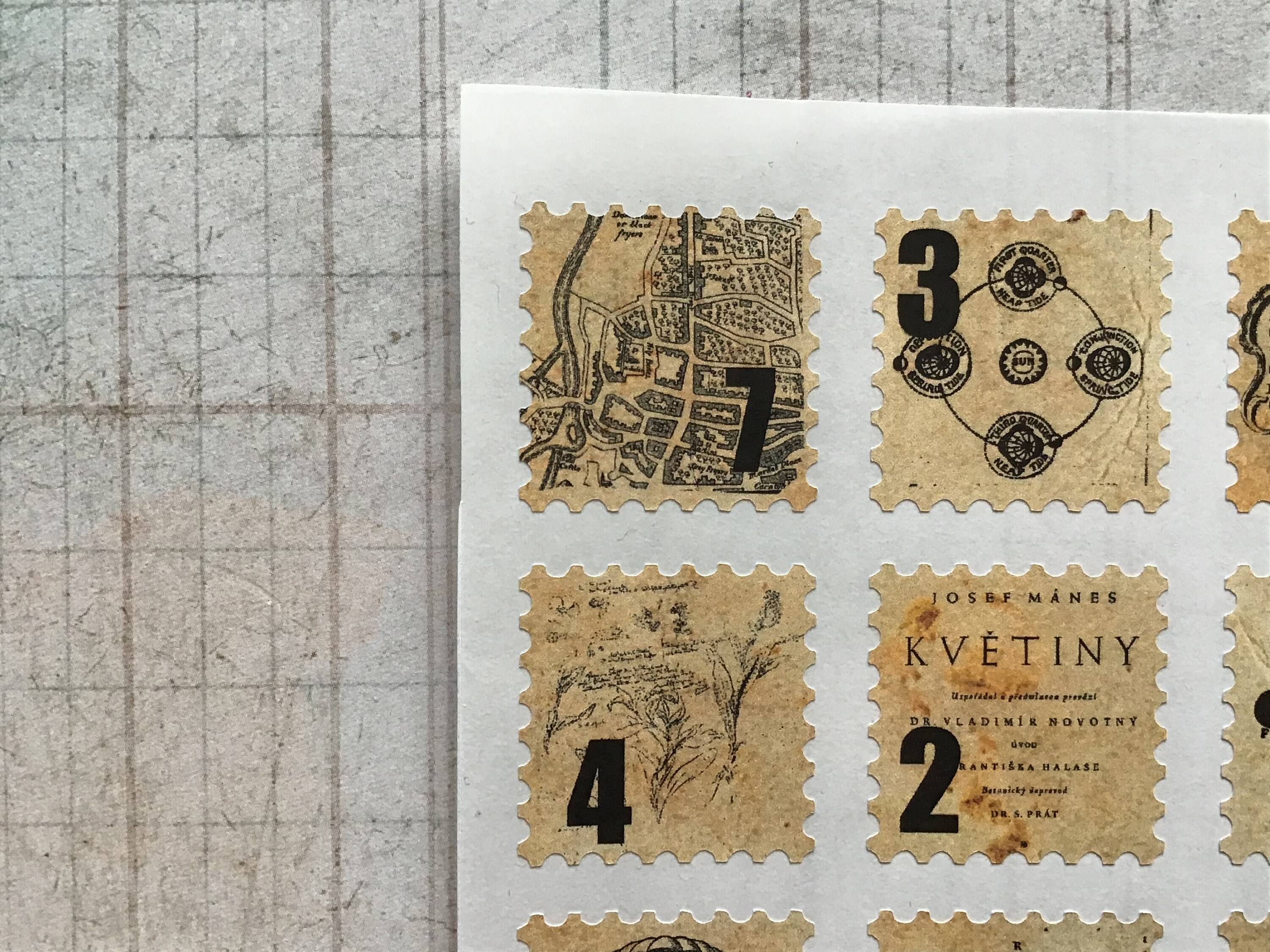 Industrial post stamps | Sticker Briefmarken| Sticker | - Etsy.de