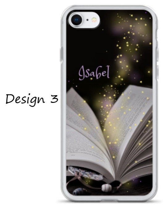Book Lover iPhone Case, Personalised Phone Case, Bookworm Case, Book ...