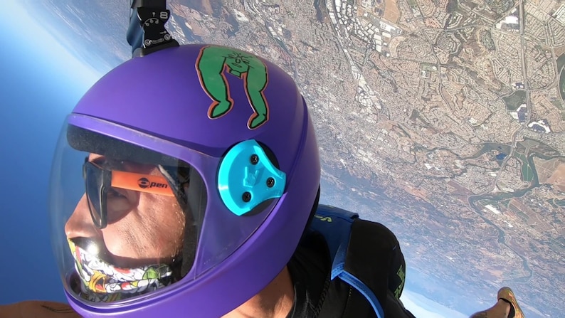 Custom 3D Printed Skydiving Cookie G3 Helmet Sideplates Great Skydiving ...