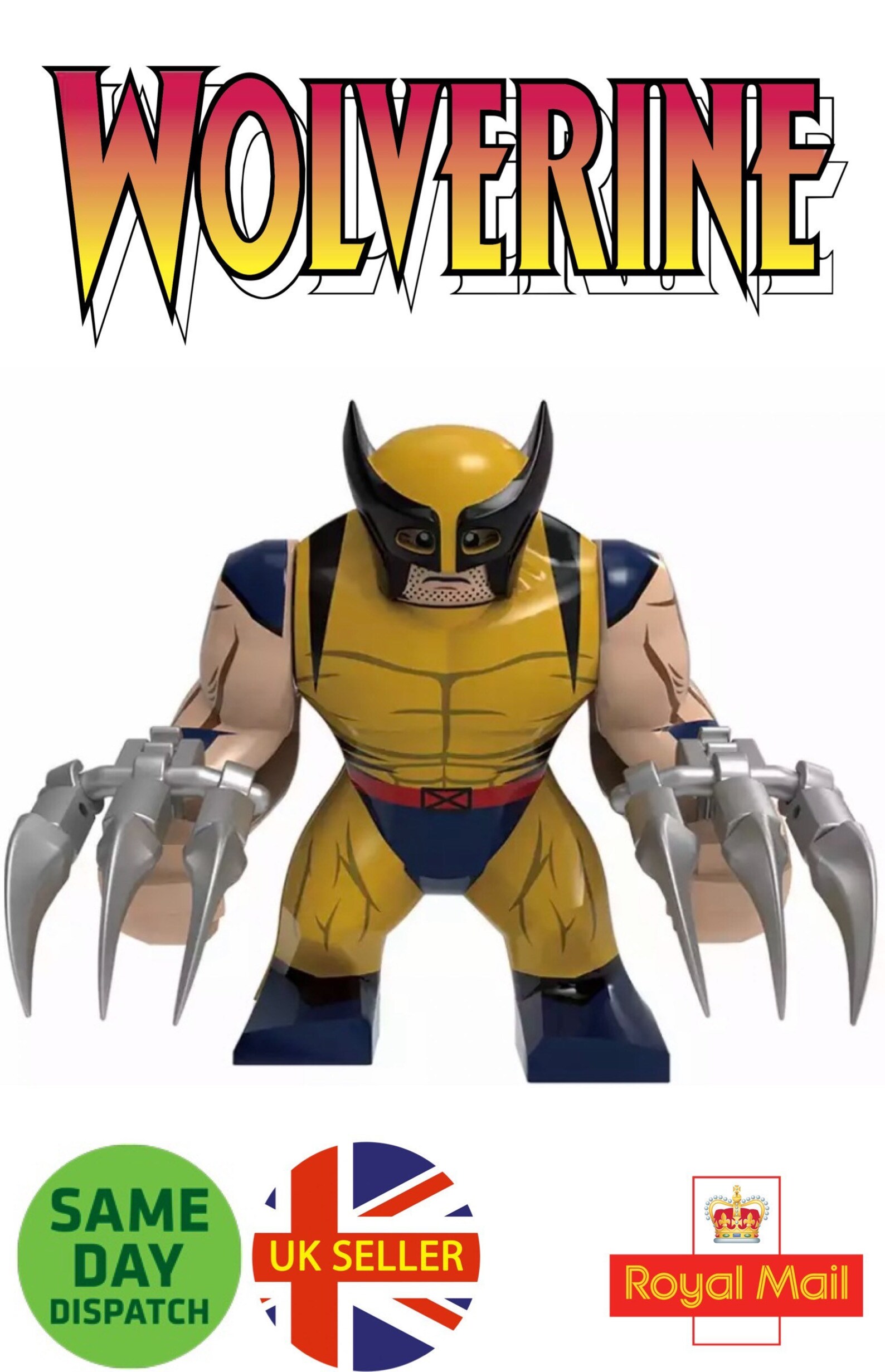 Wolverine Large Custom Mini Figure Compatible With Popular | Etsy