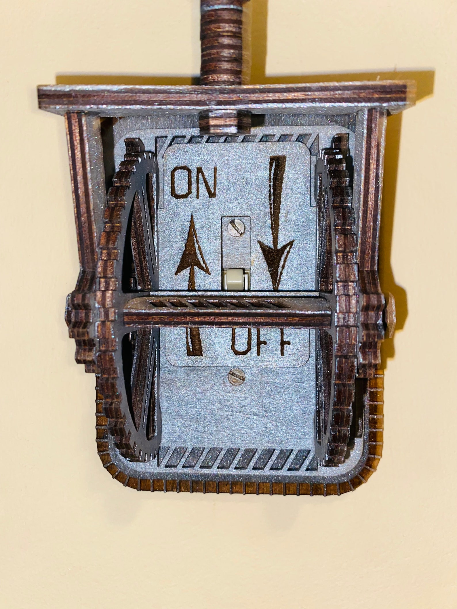 Wooden Steampunk Light Switch Unique Gift Industrial Light - Etsy