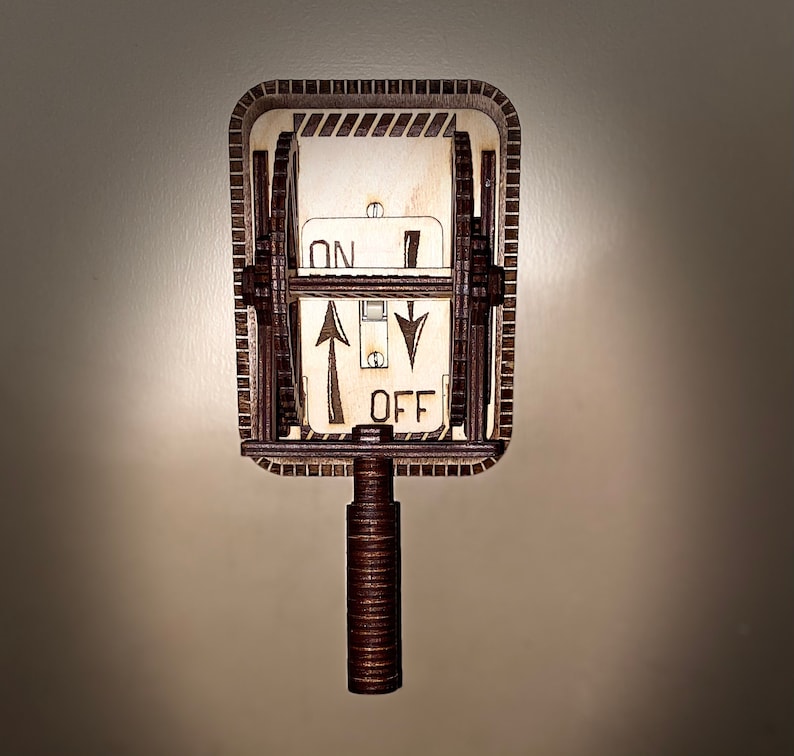 Wooden Steampunk Light Switch Unique Gift Industrial Light - Etsy