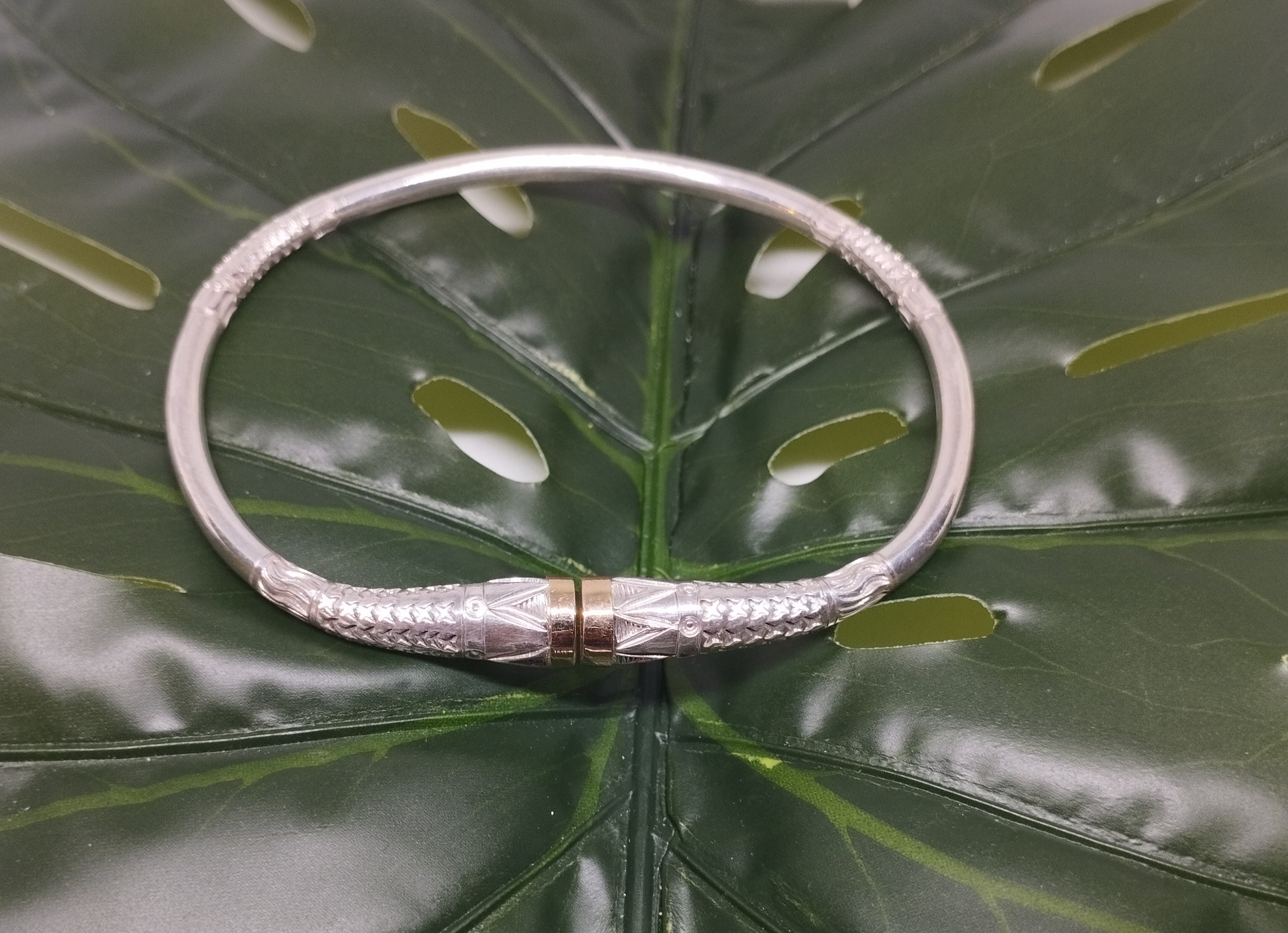 Vangovango Gasy Model in Silver and Gold Men's or Women's Bangle ...