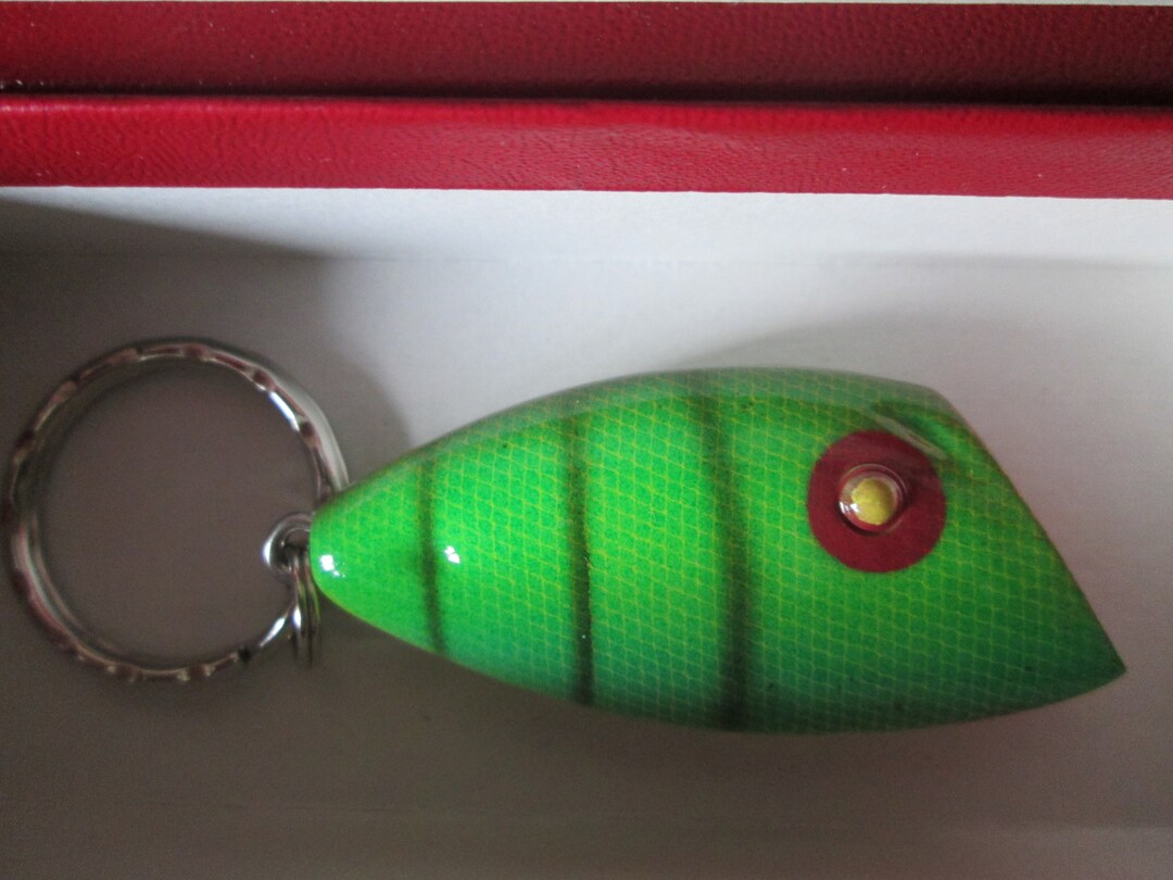 Pico Green Fishing Lure Keychain in Box - Etsy