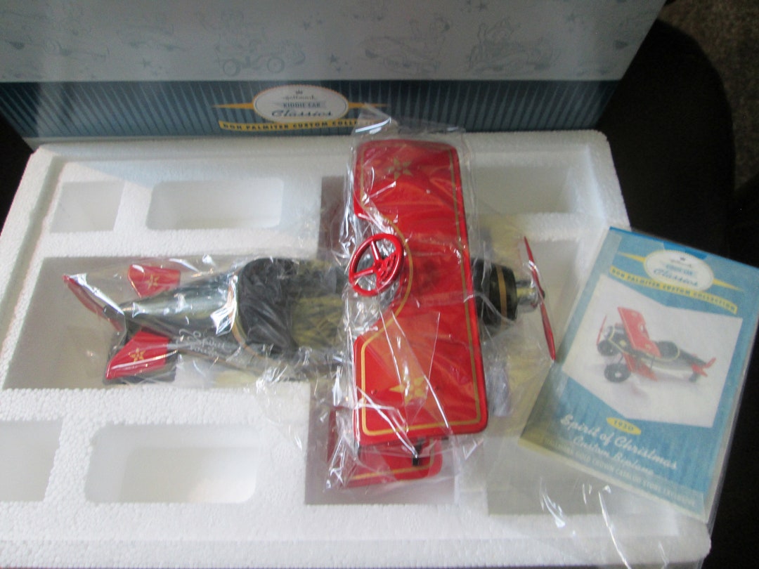 1998 Bi Plane Airplane Hallmark Kiddie Car in Box - Etsy