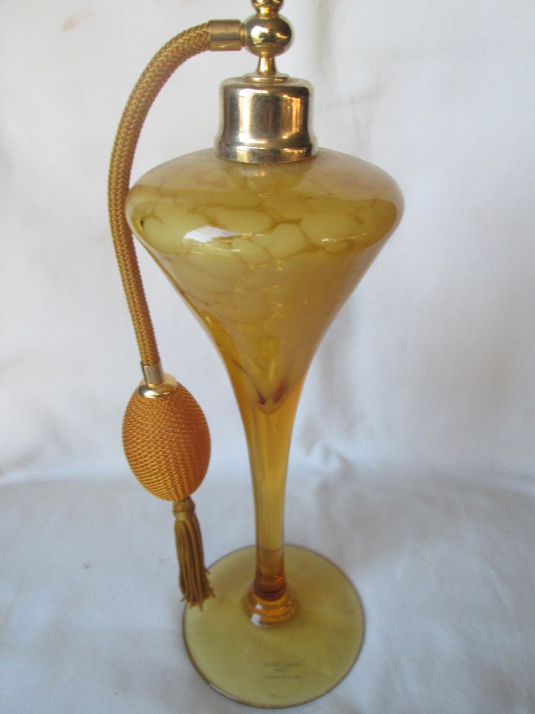 Royal Limited Amber Art Glass Atomizer Perfume Bottle - Etsy