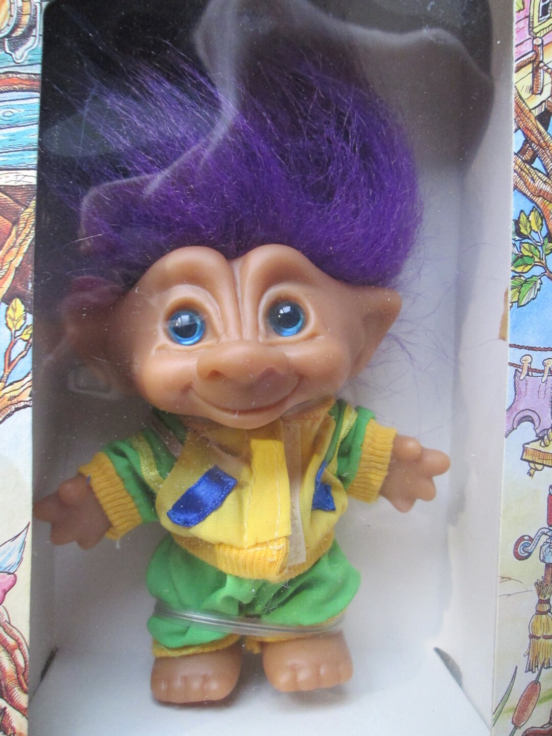 1990s Treasure Troll Doll Boxed Purple Hair ACE Novelty - Etsy