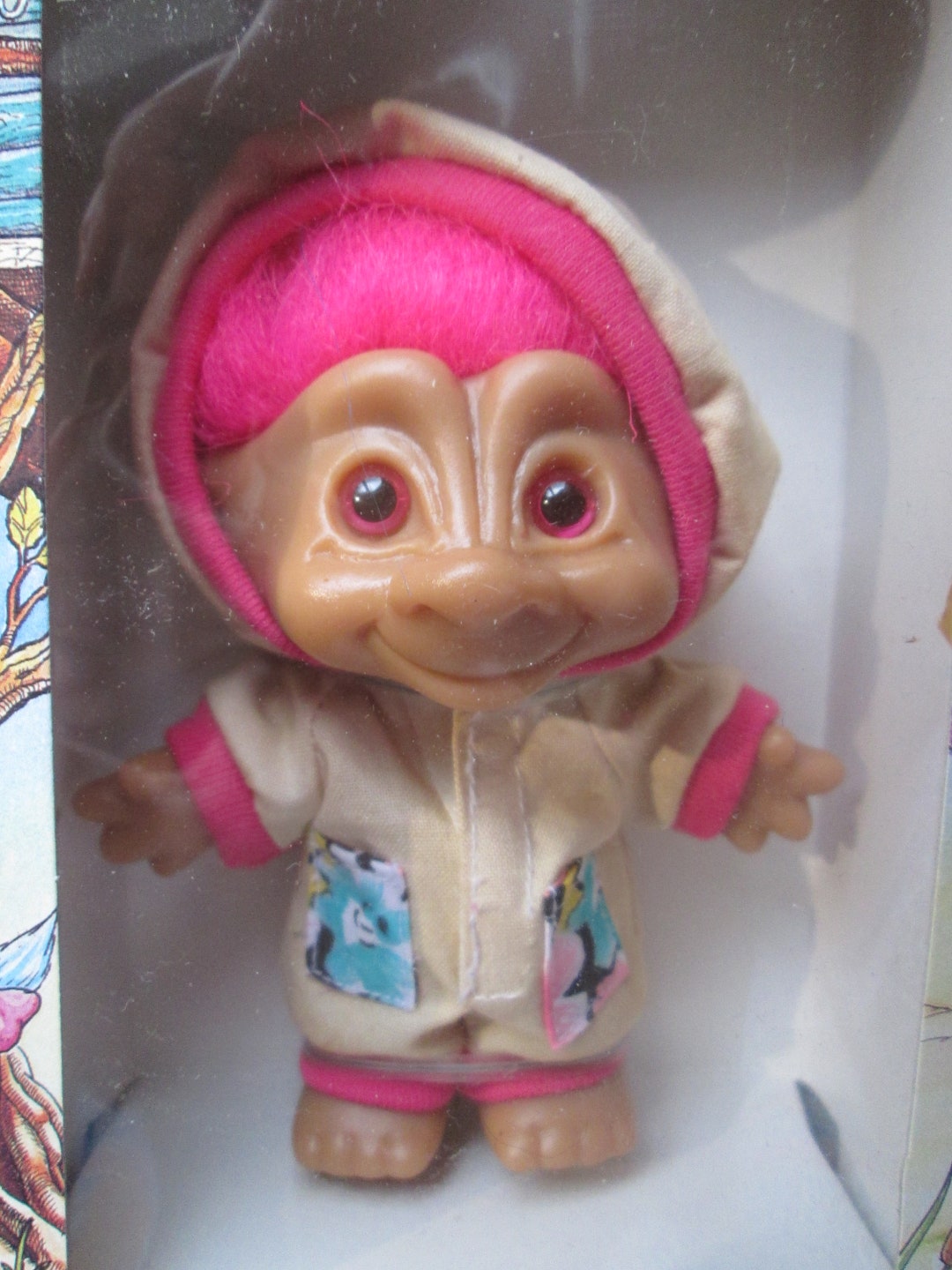 1990s ACE Novelty Treasure Troll Doll Boxed Hoodie Pink Hair - Etsy