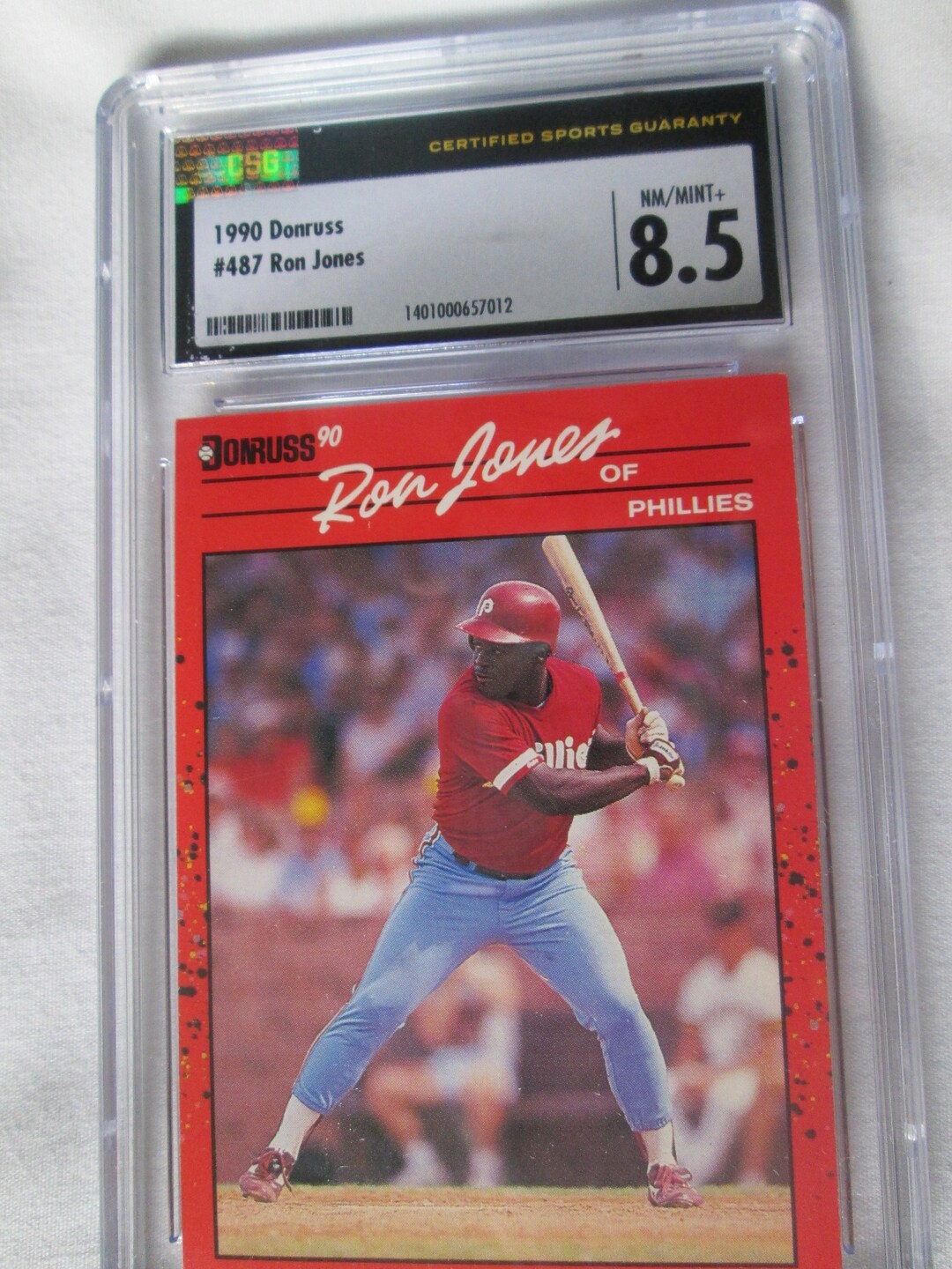 CSG 1990 Ron Jones #487 Baseball Card 8.5 Graded - Etsy